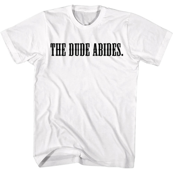 Tops | Front Back The Dude Abides Big Lebowski Tshirt | Poshmark